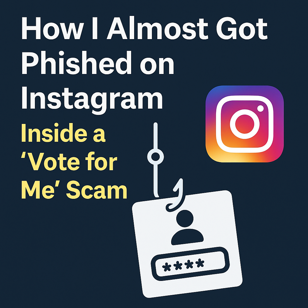 I Was Almost Phished Through a “Vote for Me” Message on Instagram ...