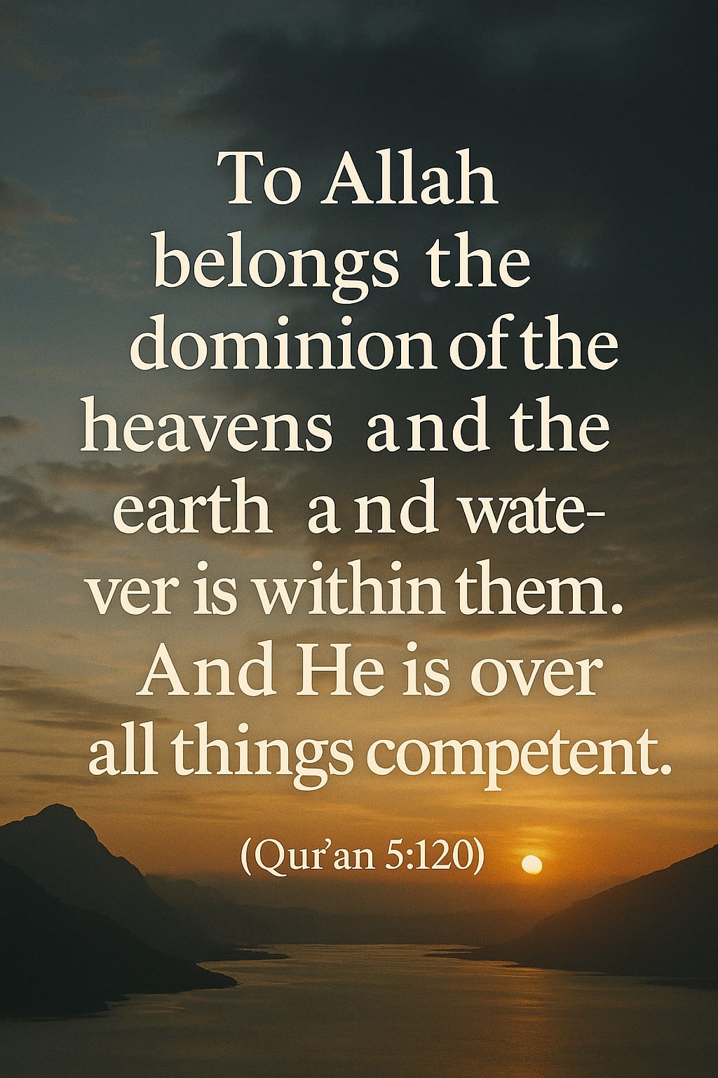 To Him Belongs the Dominion of the Heavens and the Earth”: A Reflection ...