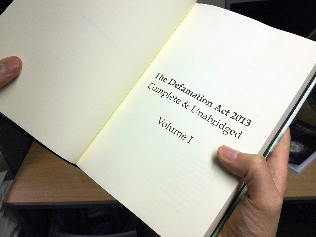 Defamation Act 2013 — An Act to watch out for | by Faith Sit | Medium