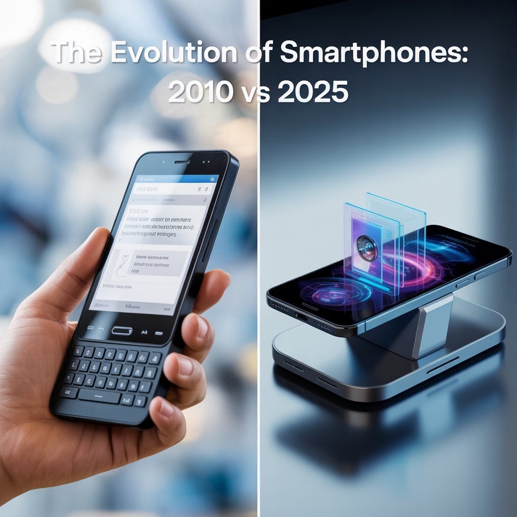 The Evolution of Smartphones: 2010 vs 2025 | by Maryam | Medium