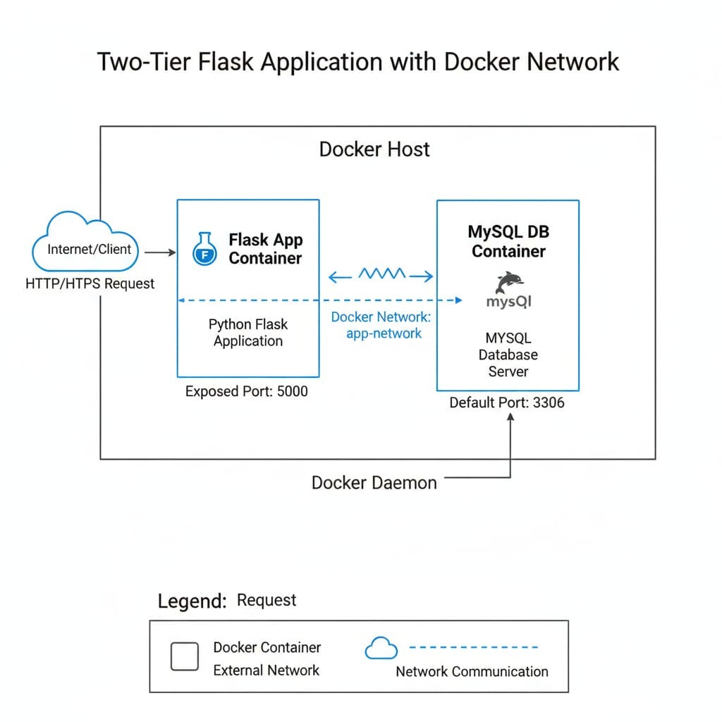 Deep Dive into Docker Networking with a Two-Tier Flask App | by Asleshaborkar | Dec, 2025 | Medium