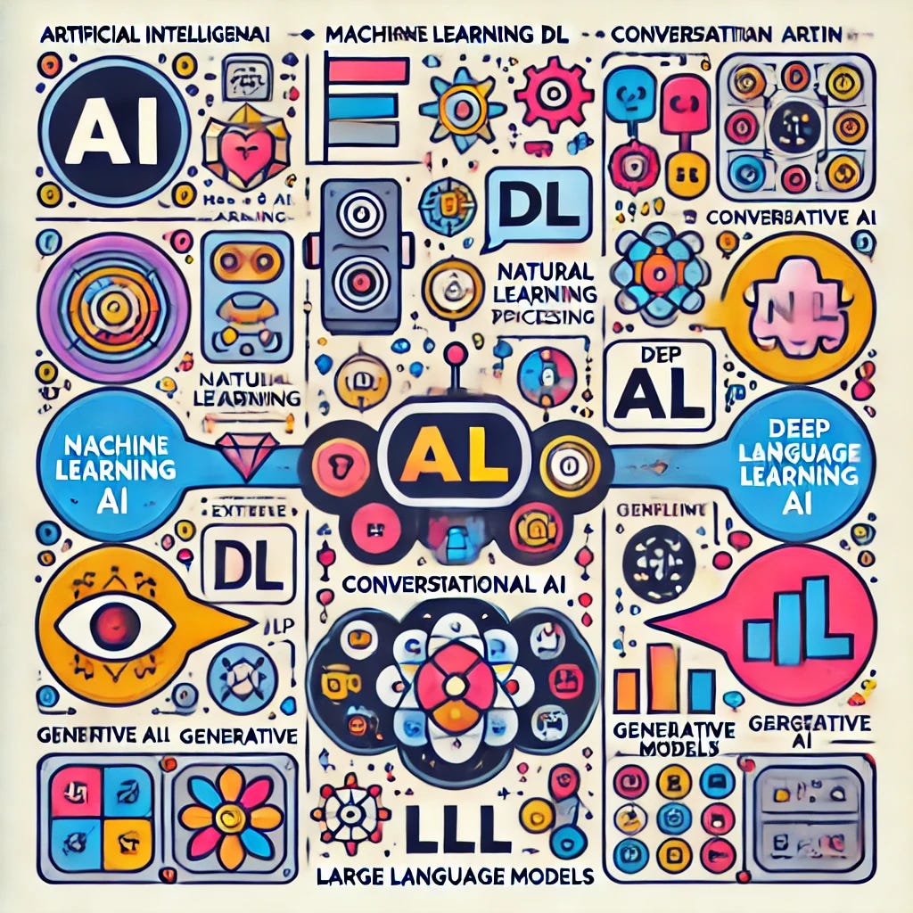 AI and Its Branches: ML, DL, NLP, LLMs & More Explained Simply | by sonal dhage | Medium