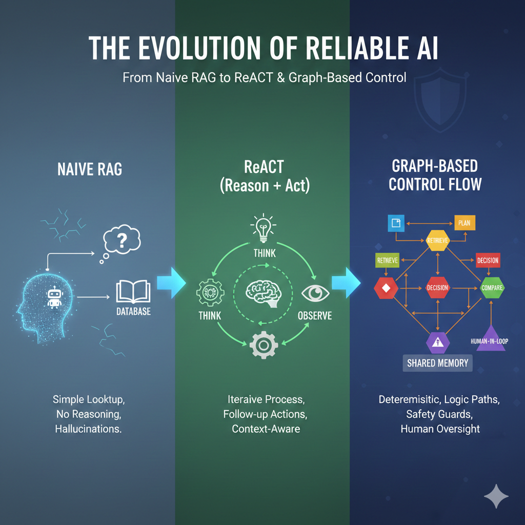 The Three Architectures That Made AI Reliable: RAG, ReACT, and the ...
