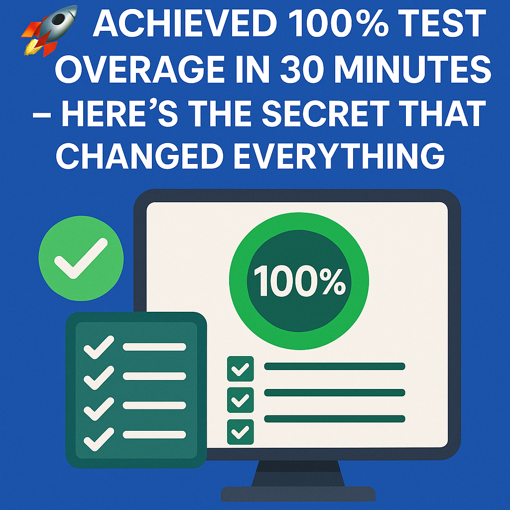 🚀 “I Achieved 100% Test Coverage in 30 Minutes — Here’s the Secret That ...