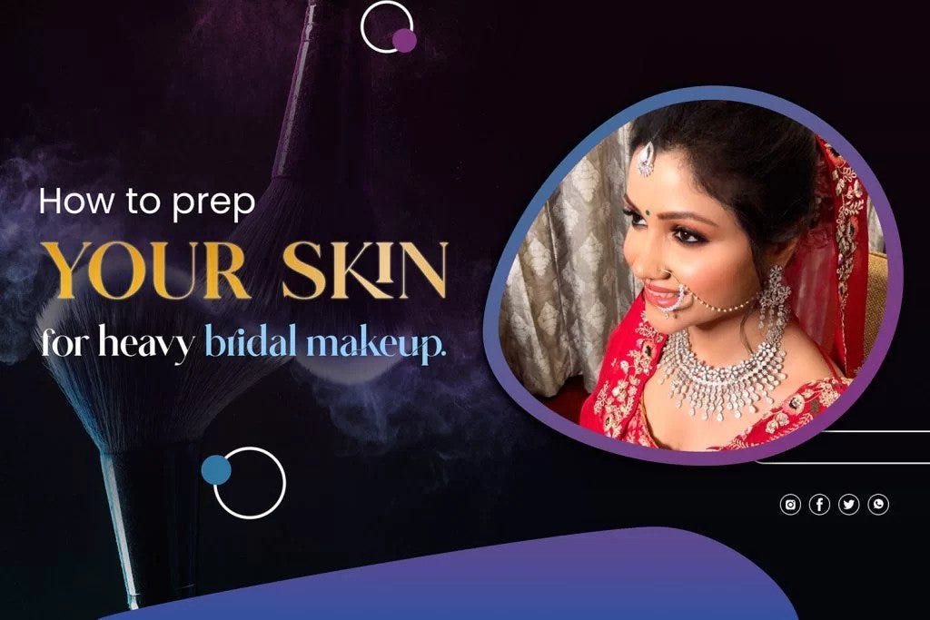 How To Prep Your Skin For Heavy Bridal Makeup | by Pinks and Peaches ...