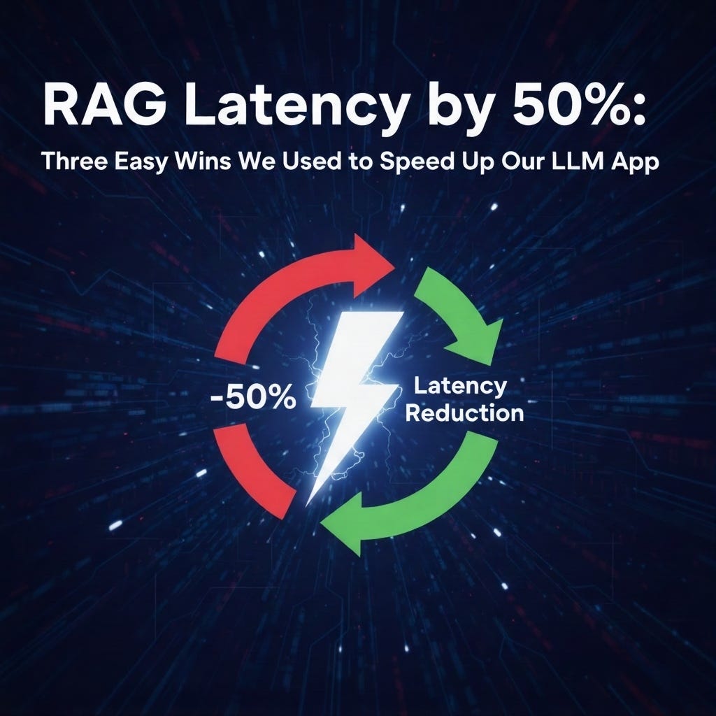 Slashing RAG Latency by 50%. Seriously, have you ever built a cool ...