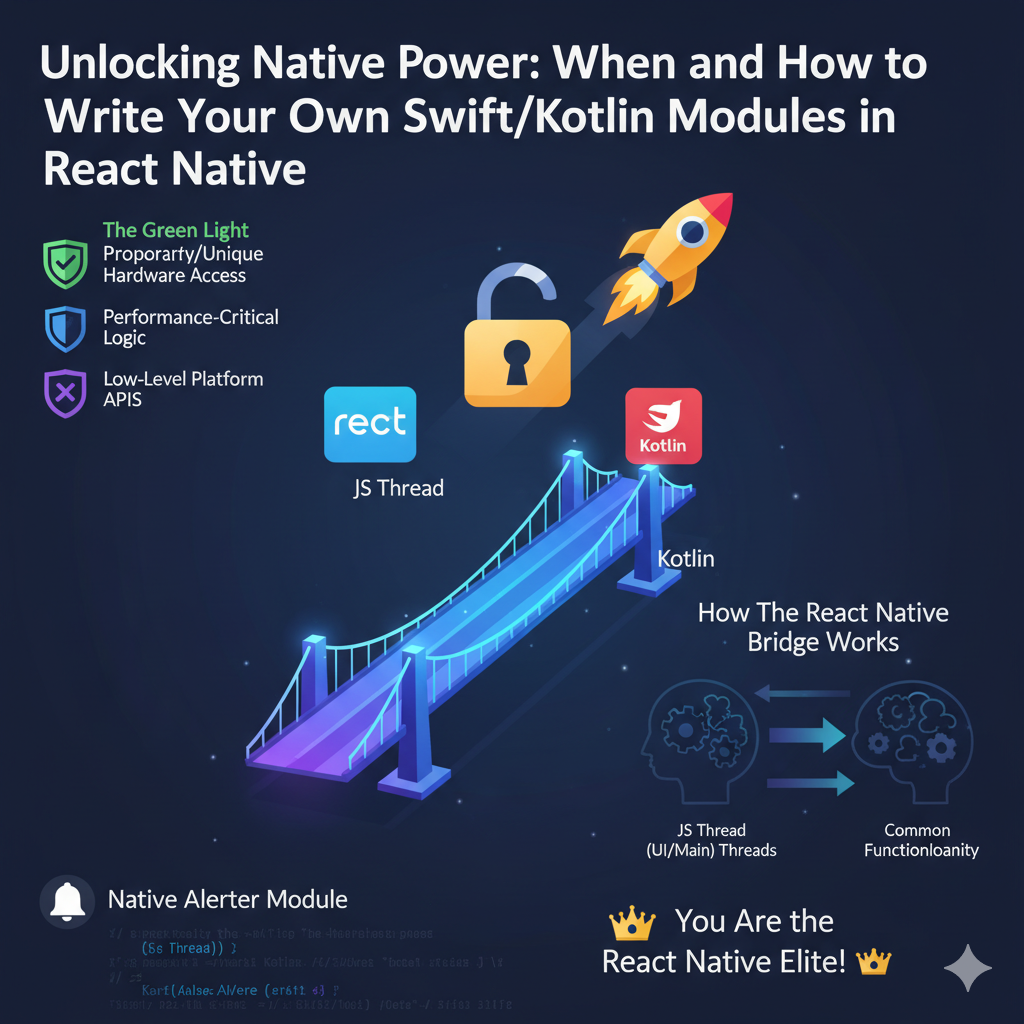 Unlocking Native Power: When and How to Write Your Own Swift/Kotlin Modules in React Native 🌉🚀 ...
