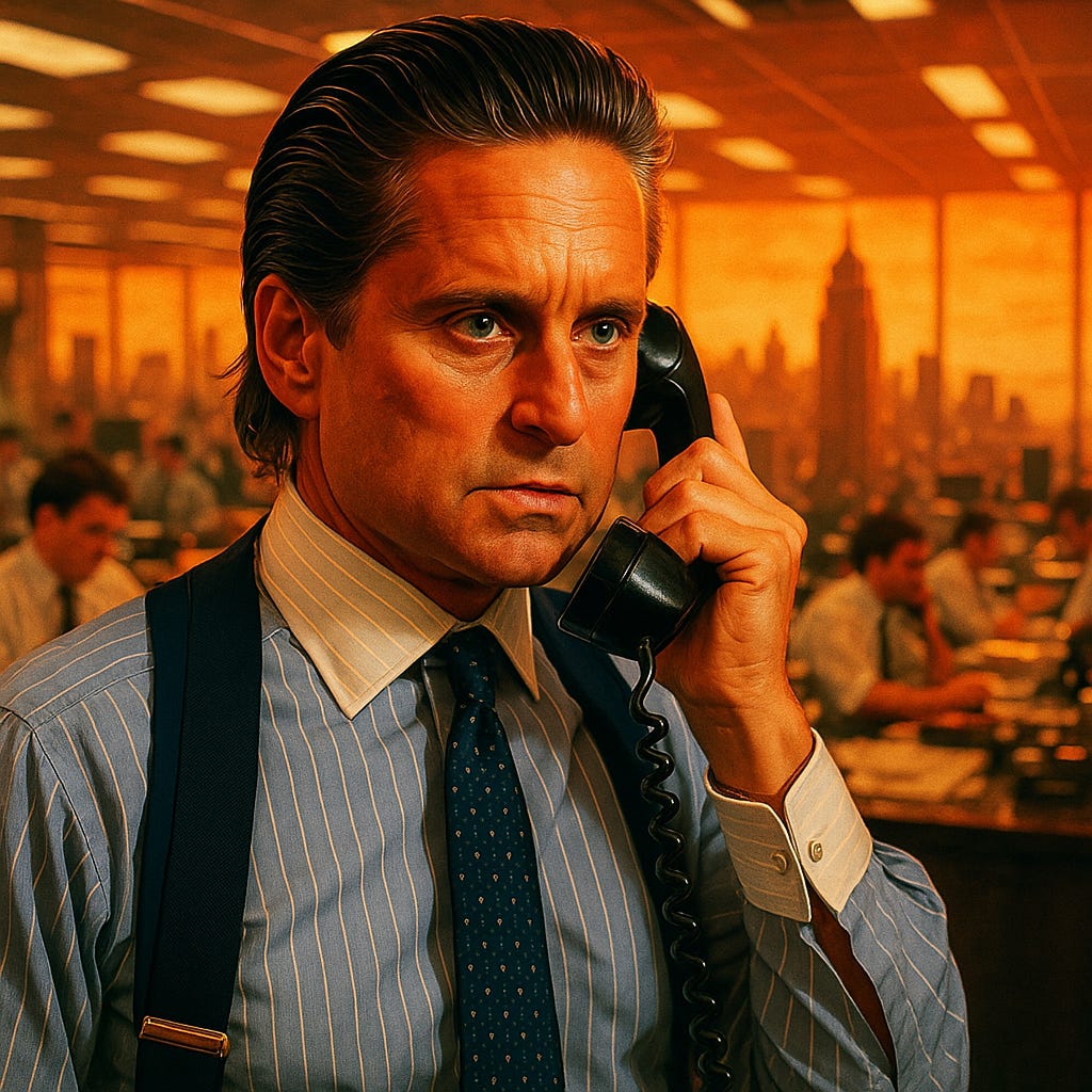 Actor Michael Douglas calls it quits. “Greed is good greed is right ...