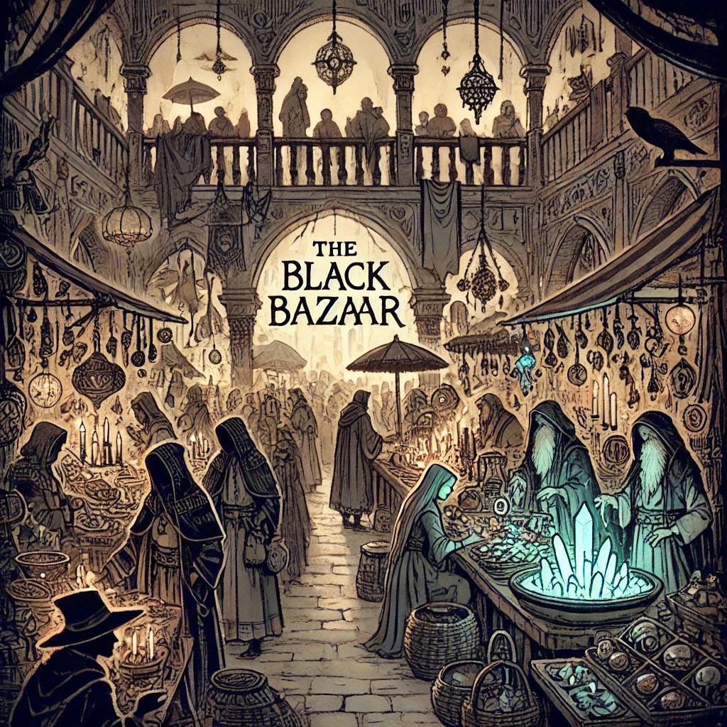 Trouble in the Black Bazaar. A heist short story set in a magical… | by ...