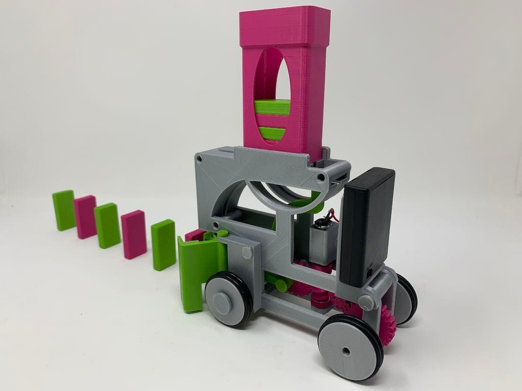 Single Motor Domino Stacker Is a Work of Mechanical Genius | by Jeremy ...