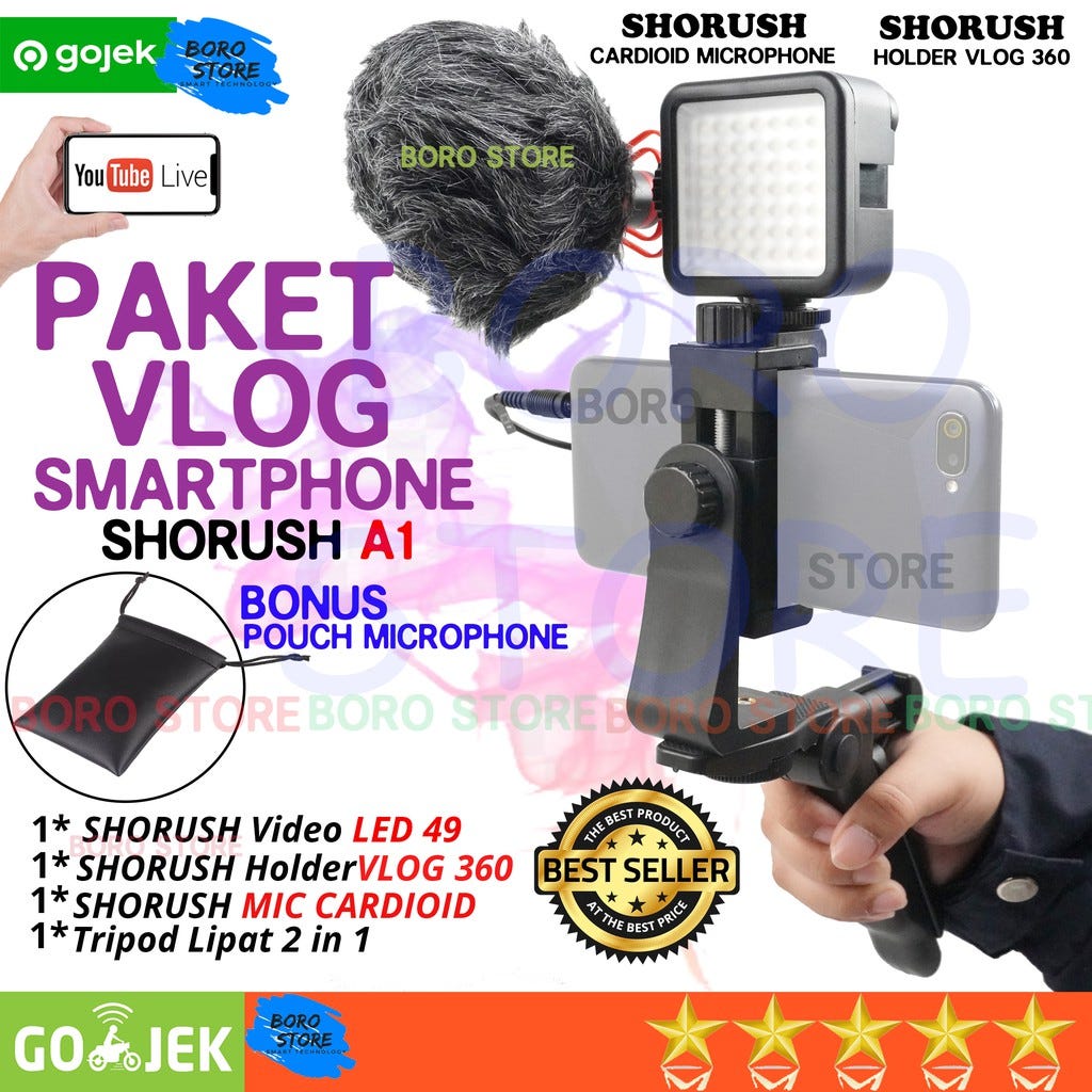 Paket Vlog Ultimate X1 Vlogger Vlogging dan Livestreaming Kamera Vlog ...
