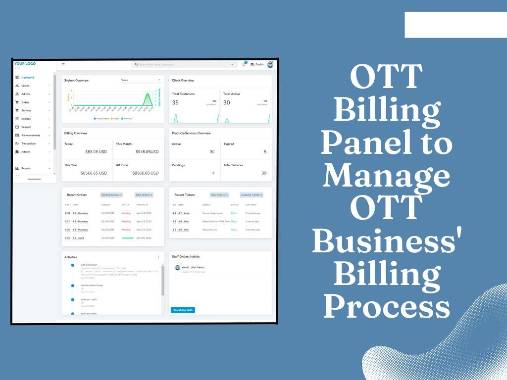 OTT Billing Panel to Manage OTT Business’ Billing Process - Nick blue ...