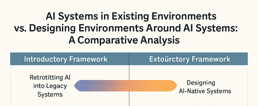 AI Systems in Existing Environments vs. Designing Environments Around ...