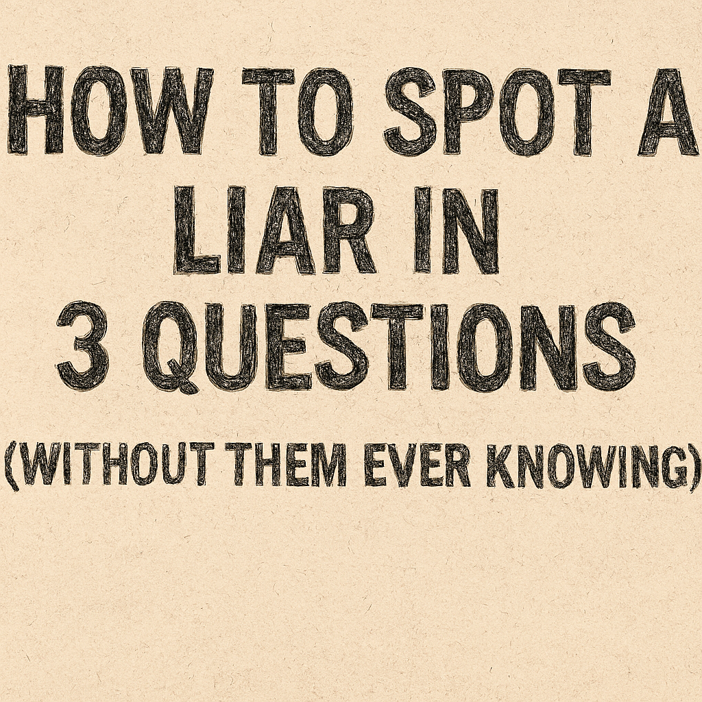 How to Spot a Liar: 3 Questions to Detect Deception (2026 Guide ...