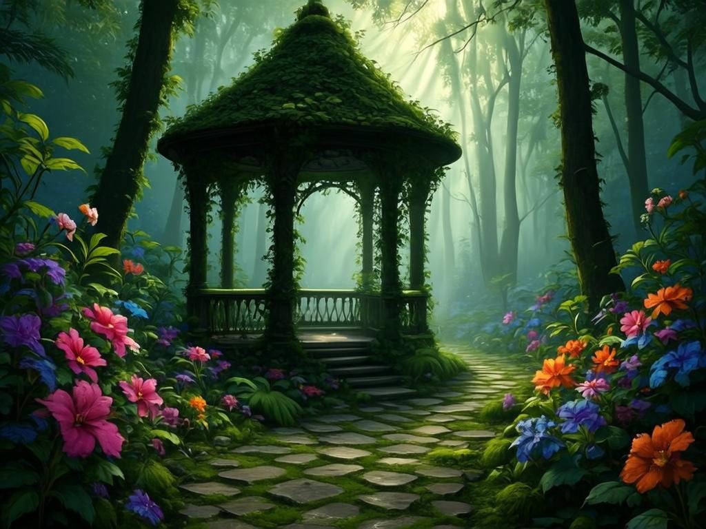 🌸 Where Light Meets Imagination: Building a Fantasy Garden Scene With ...