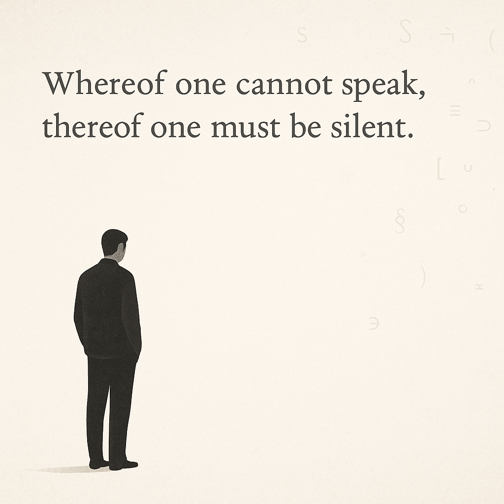 Whereof One Cannot Speak, Thereof One Must Be Silent | by Dr. Richi | Medium