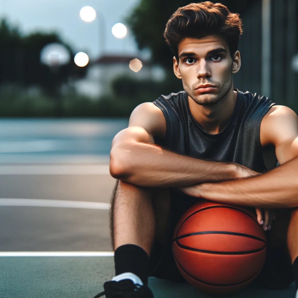 Reflections on the Court: A Young Athlete’s Moment of Contemplation ...