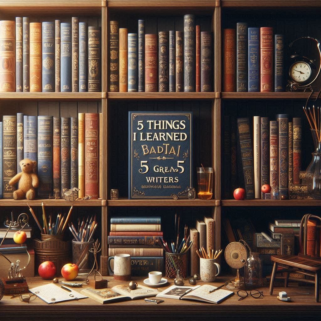 5 Things I Learned from 5 Great Writers | by Not Boring Blog | Write A ...