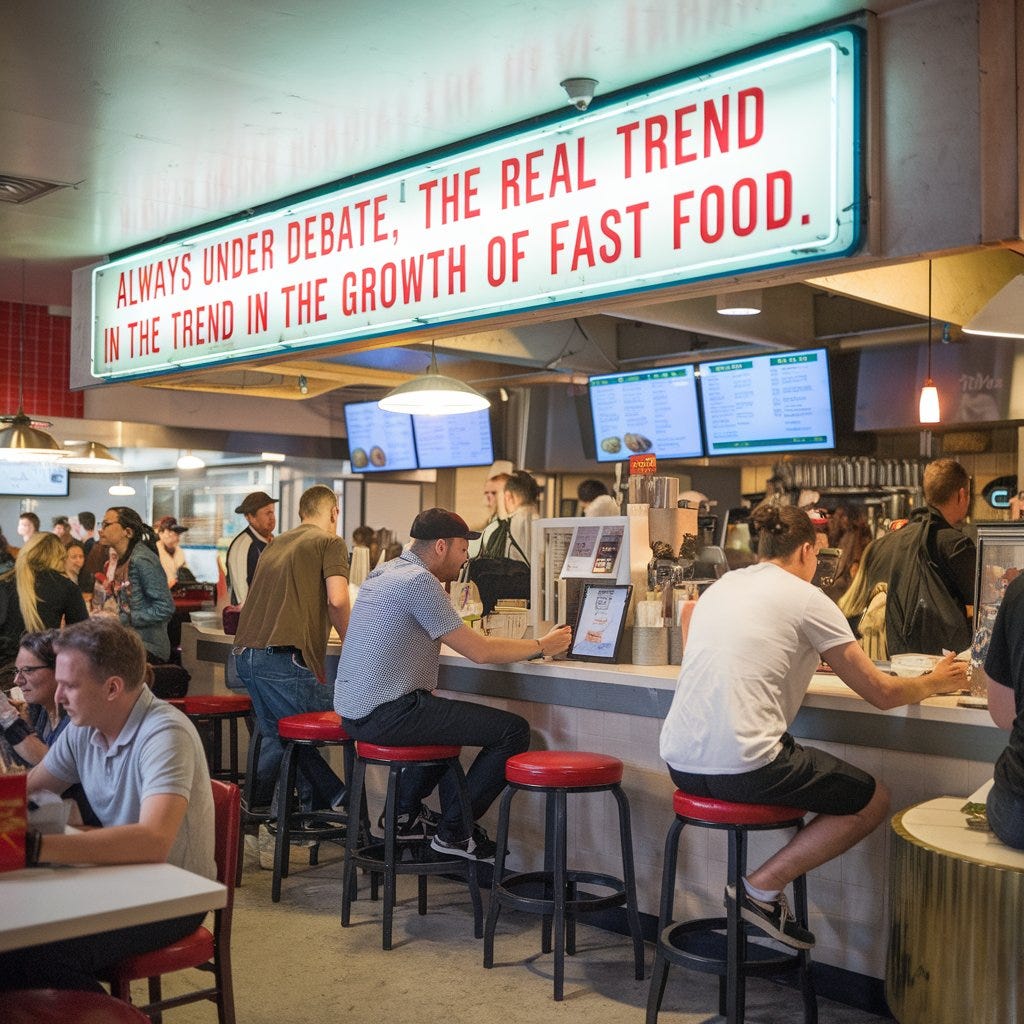 Always under debate, the real trend in the growth of fast food. | by ...