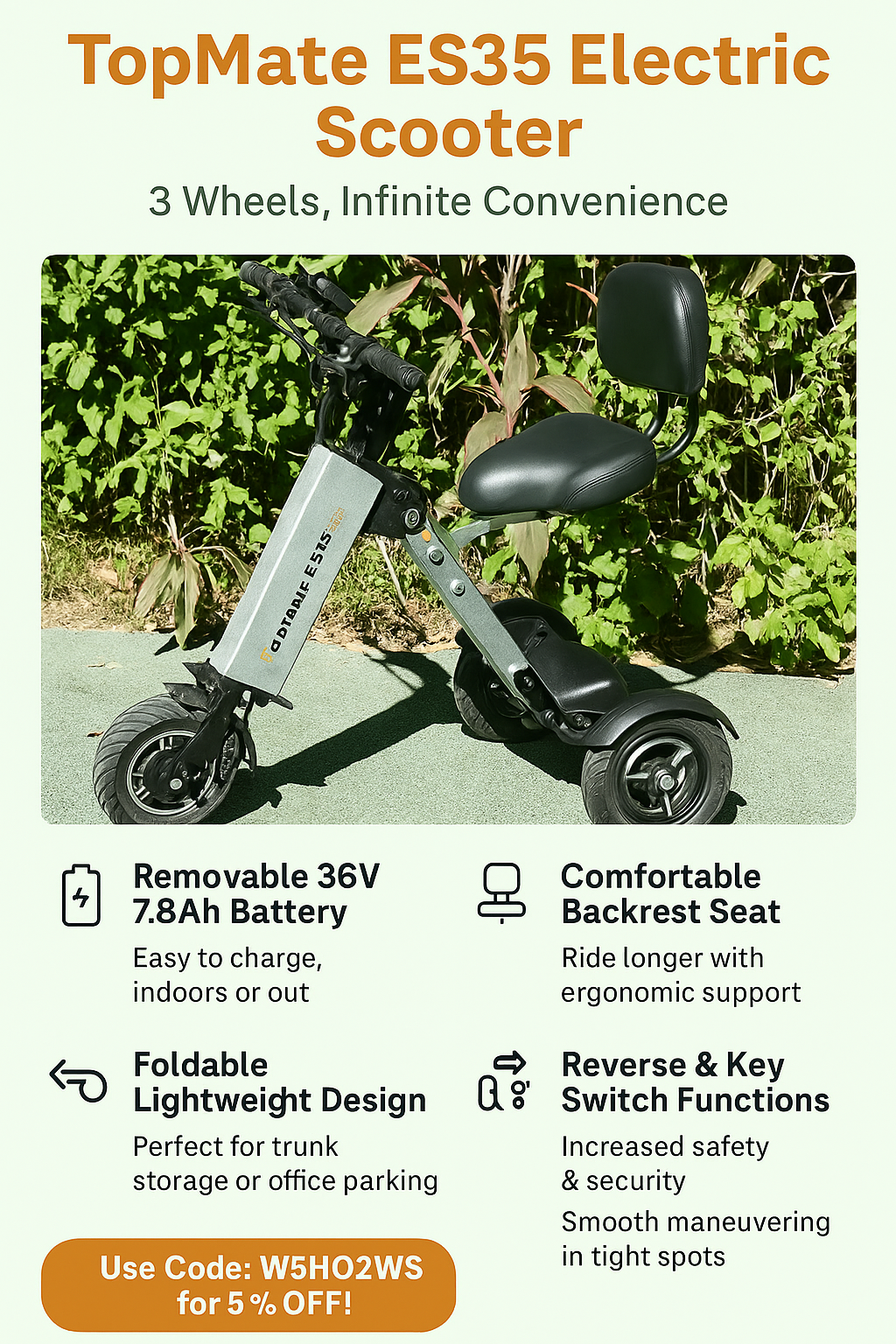 🛵 Effortless Commute Meets Smart Mobility: Discover the TopMate ES35 ...