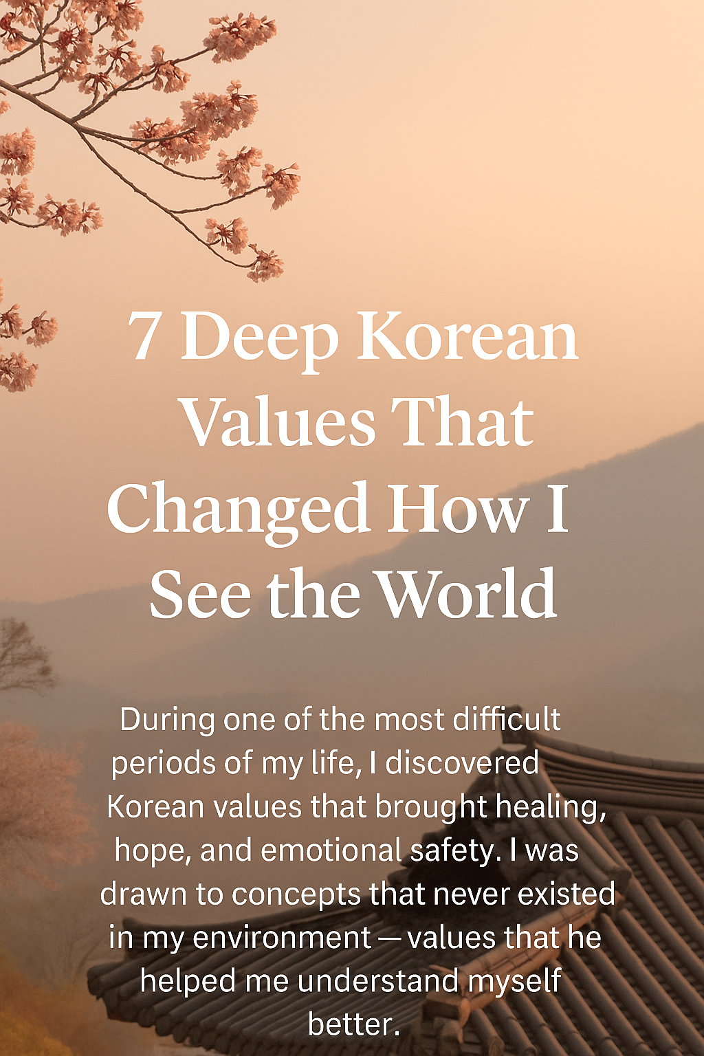 🌸 7 Deep Korean Values That Quietly Changed My Life | by Zuha | Jul ...