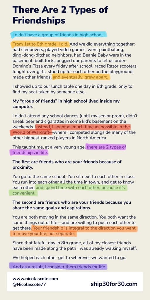 Friendship Types Of Friends