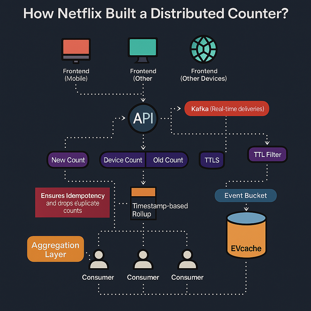 Tracking Billions of Events: Netflix’s Distributed Counter Explained | by Namrata Anand | Medium