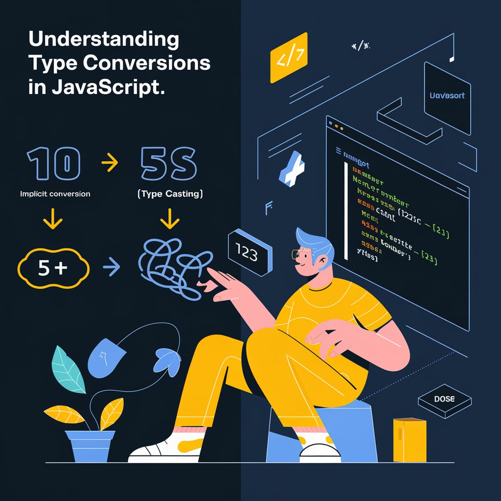 Day 5: Understanding Type Conversions in JavaScript | by Sourabh verma ... Day 5: Understanding Type Conversions in JavaScript | by Sourabh verma ...