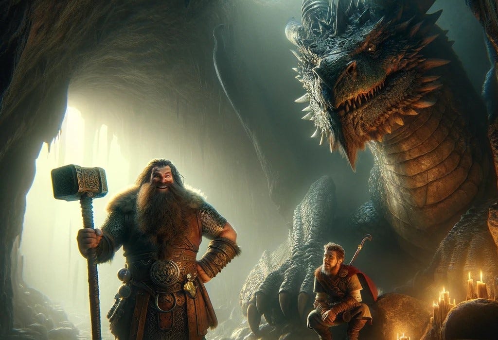 Drix the Dragon. Lump attempts to charm a prideful… | by B. Chapple ...