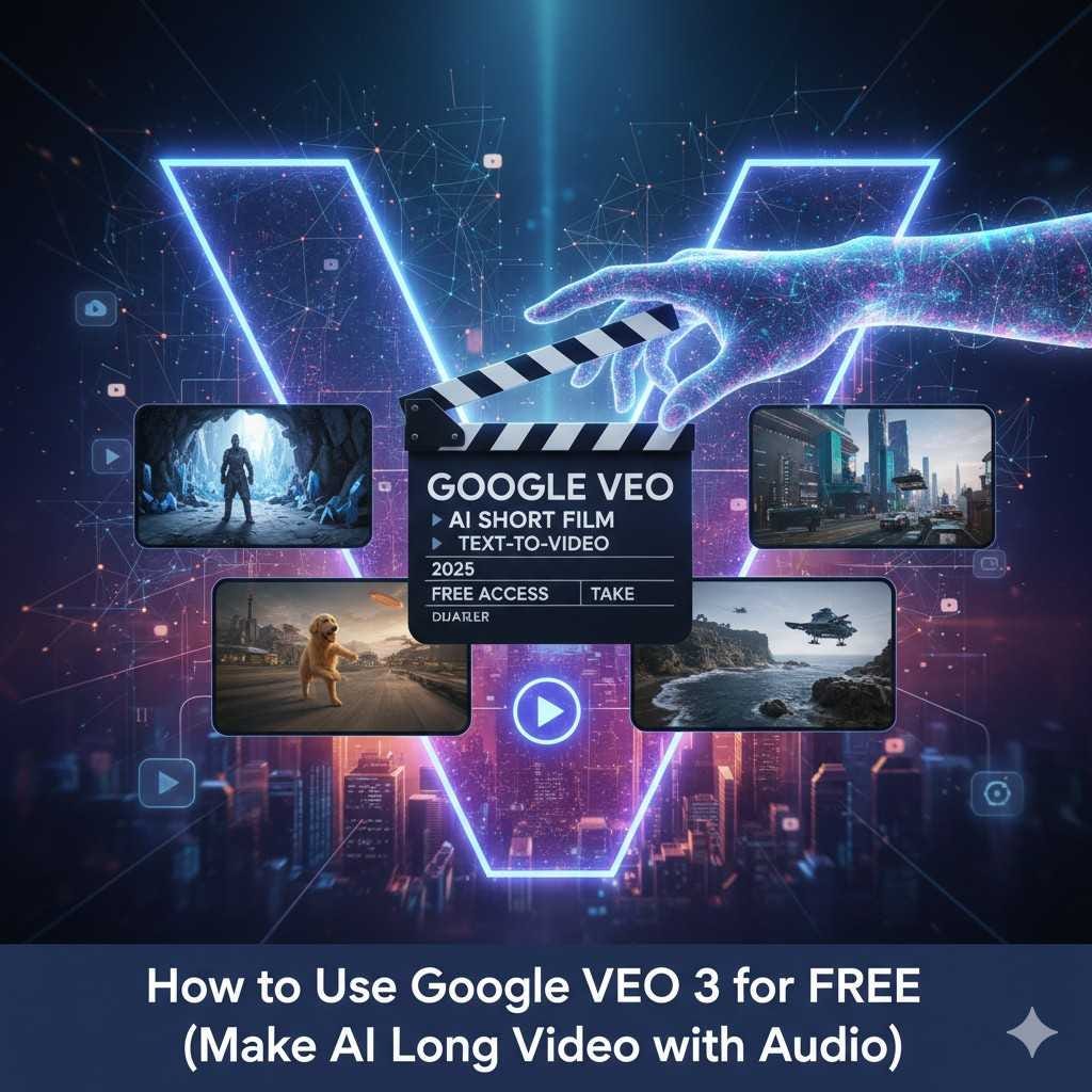 How to Use Google VEO 3 for FREE (Make an AI Long Video with Audio ...