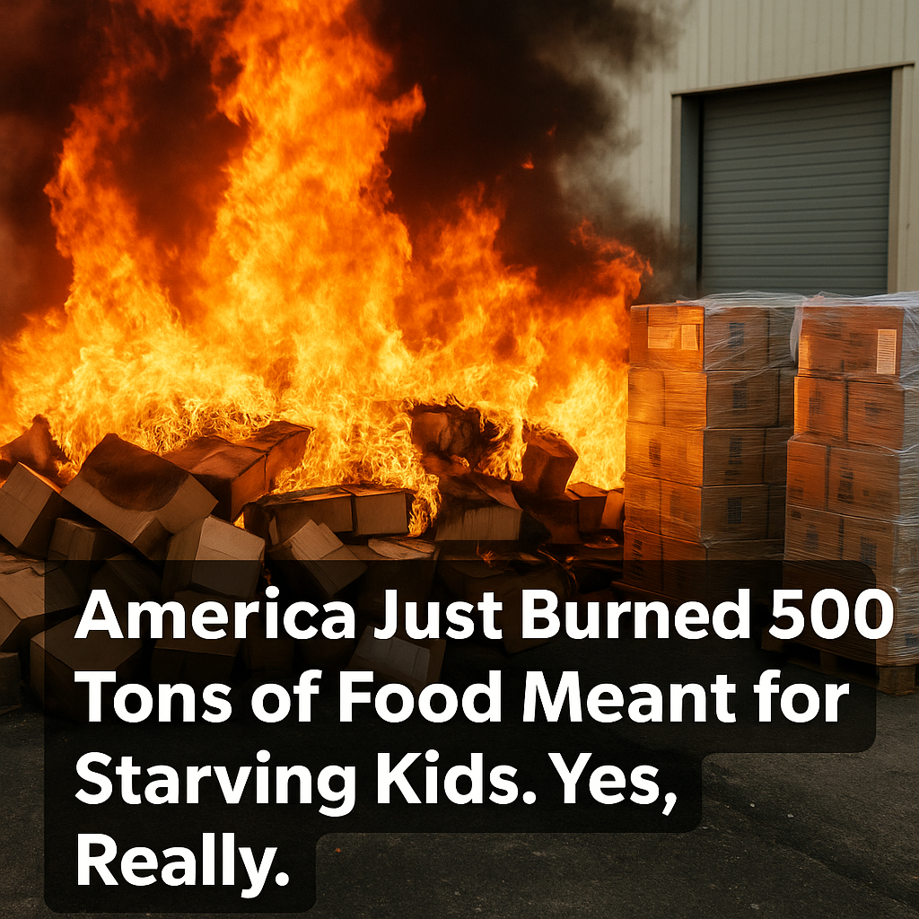 America Just Burned 500 Tons of Food Meant for Starving Kids. Yes ...