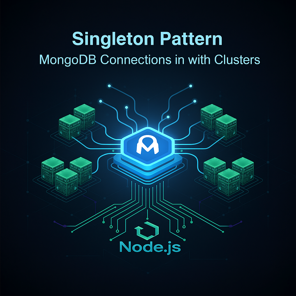 #Singleton Pattern for MongoDB Connections in Node.js with Clusters | by Sachin Nadge | Medium