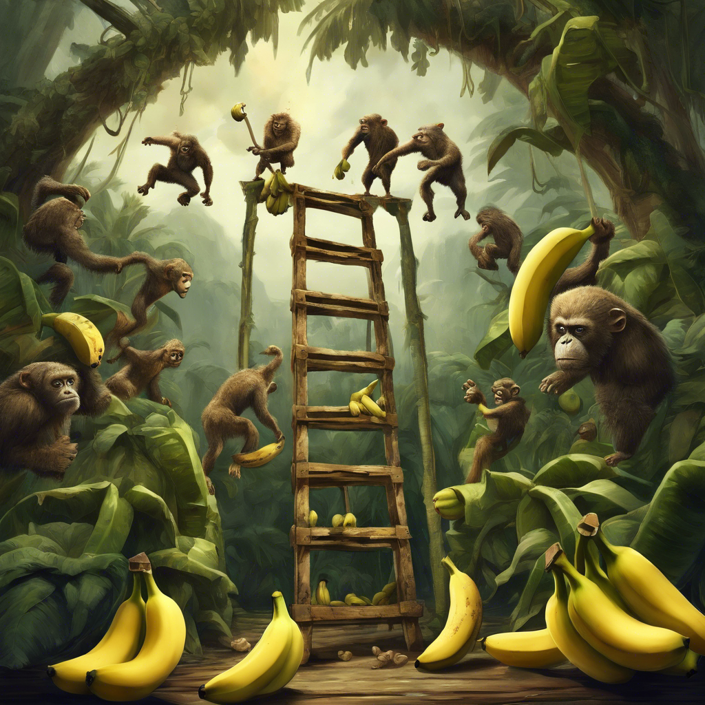 Why the system is a scam ?. An experimenter put 5 Monkeys in a cage ...