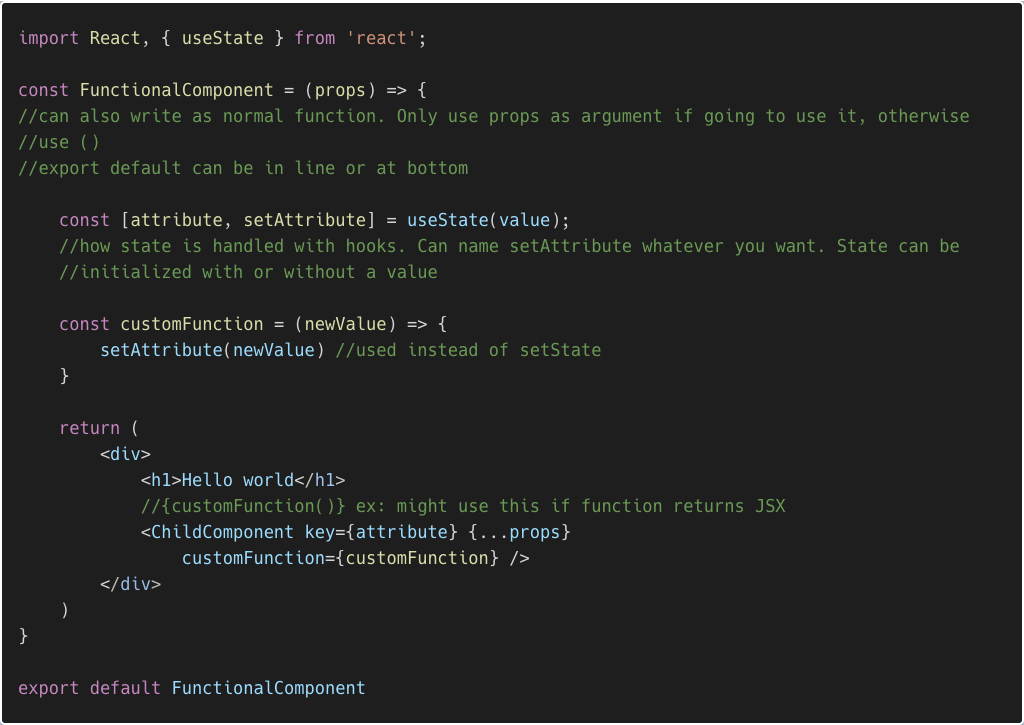 Basic Class & Functional Components in React | by Muesingb | Medium