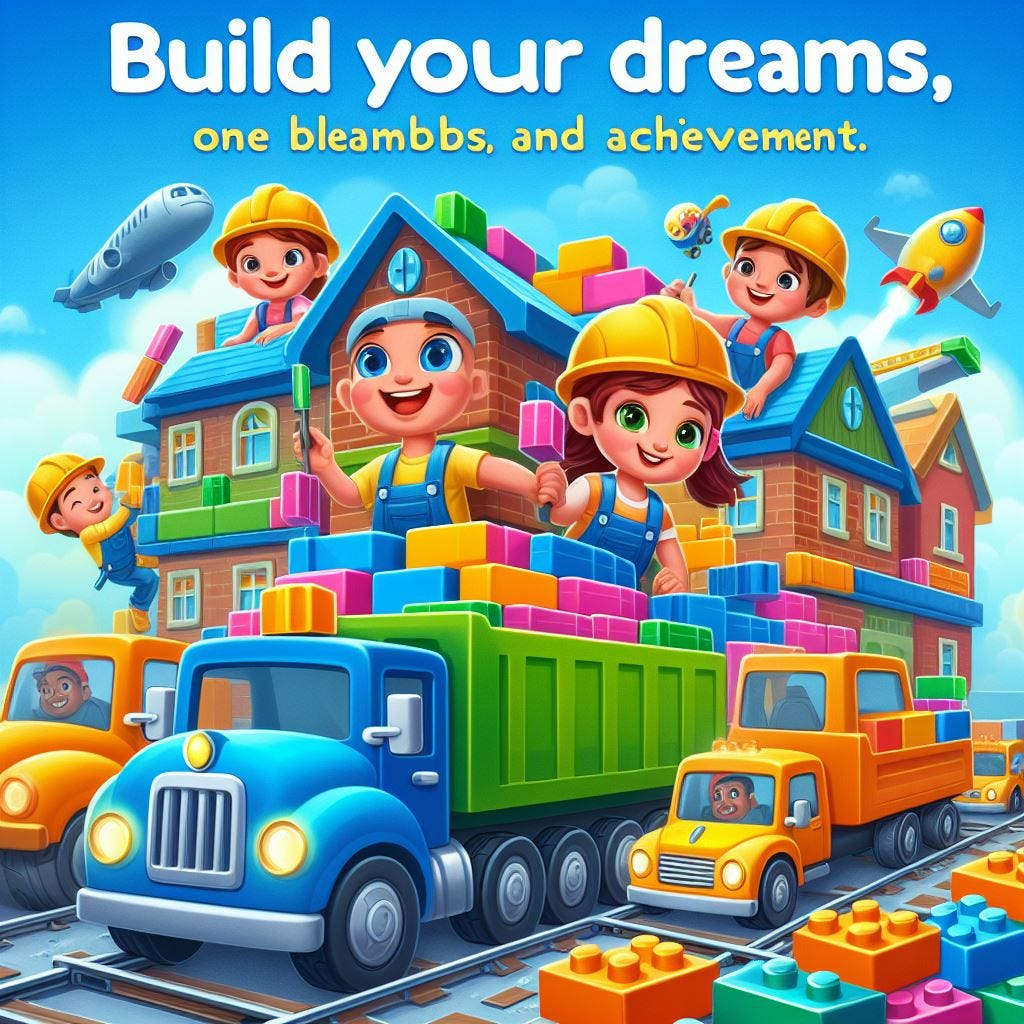 Build Your Dreams, One Block at a Time: A Fun Story for Kids About ...