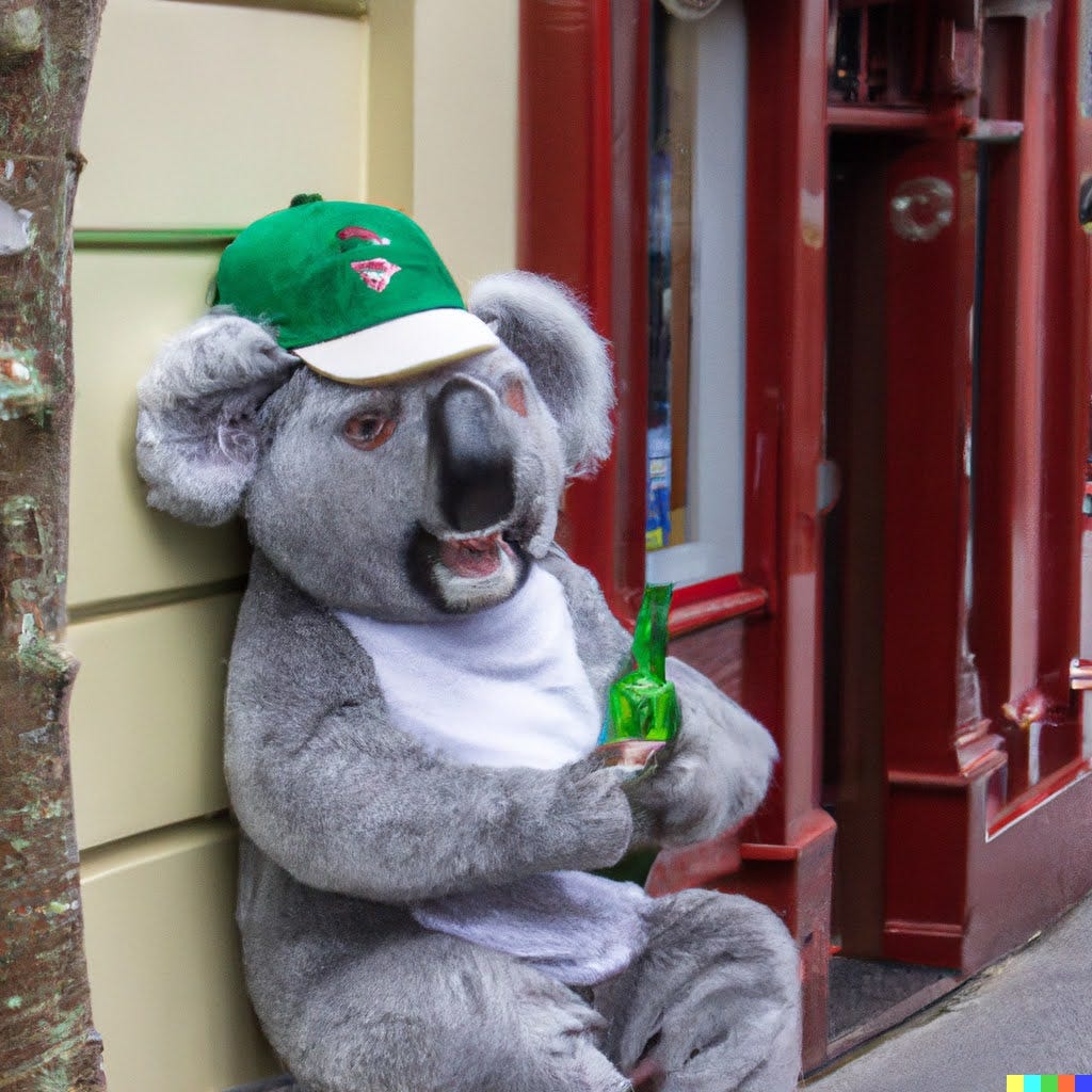 A Koala Drinking Beer In Ireland — And Other Weird Things I Created ...