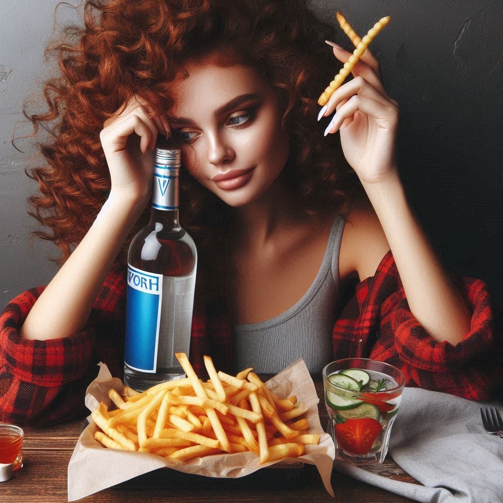 Vodka, Fries, and Manageable Hair, Too Much to Ask? | by Amy Wolf | the ...