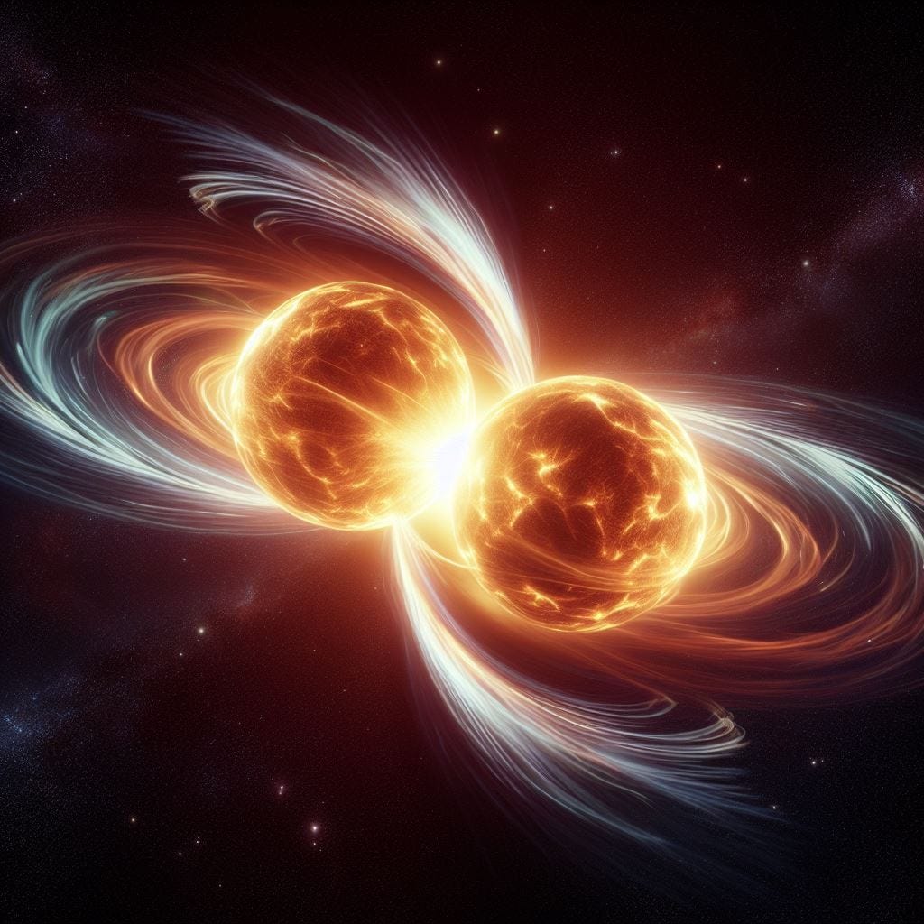 Cosmic bonds. Lighting the sky, they preside upon… | by Logophobic | Medium