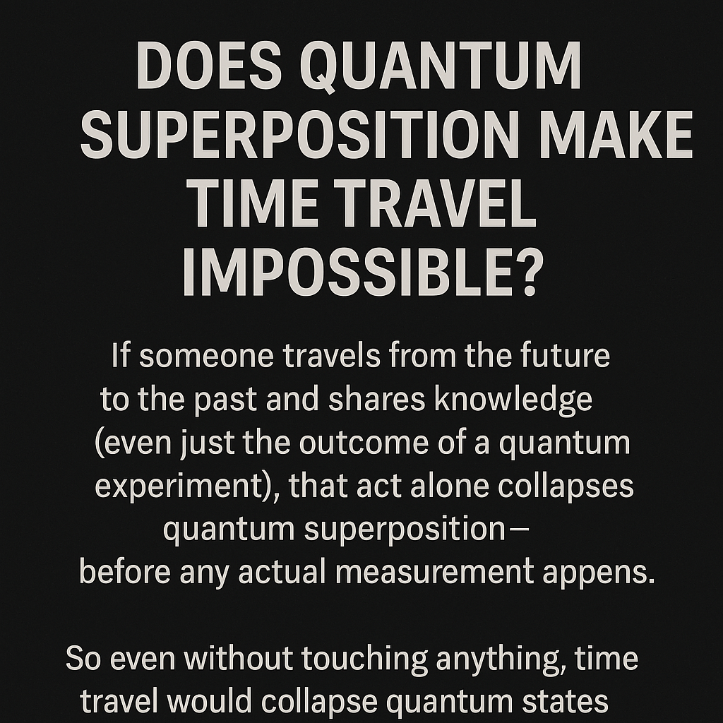 Does Quantum Superposition Make Time Travel Impossible? | by Abd alhadi ...