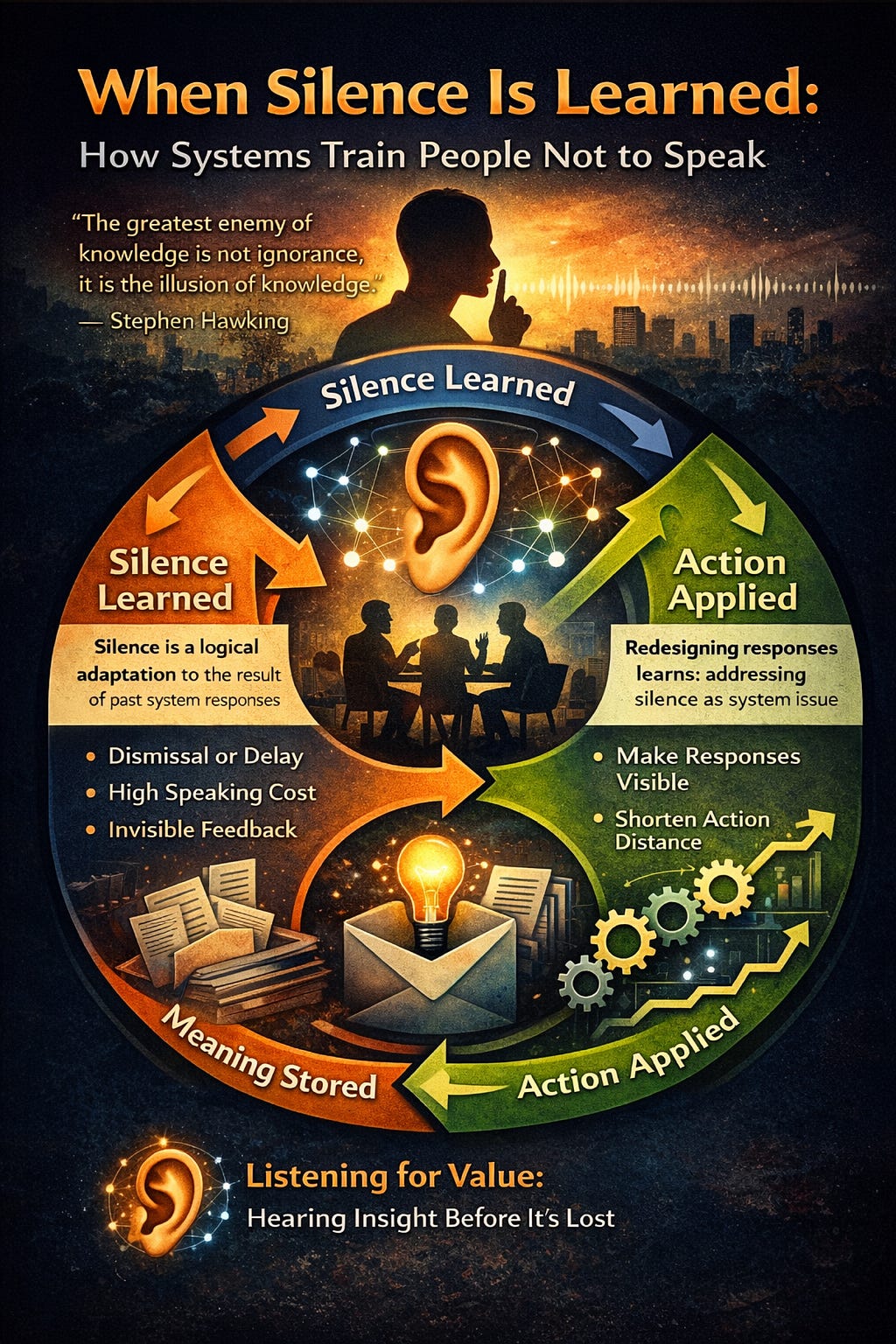 When Silence Is Learned: How Systems Train People Not to Speak | by Dr ...