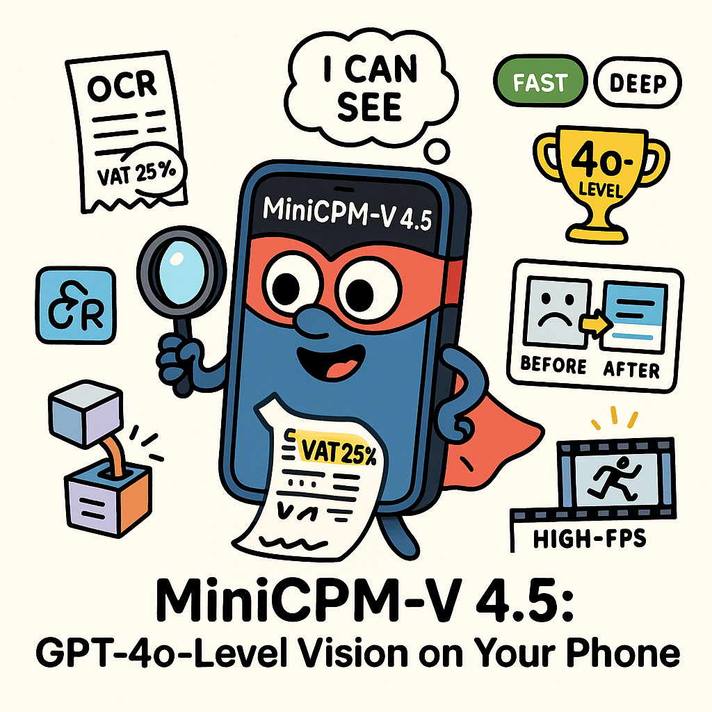 MiniCPM-V 4.5: GPT-4o-Level Vision on Your Phone | by Sumit Pandey | Sep, 2025 | Towards Deep ...