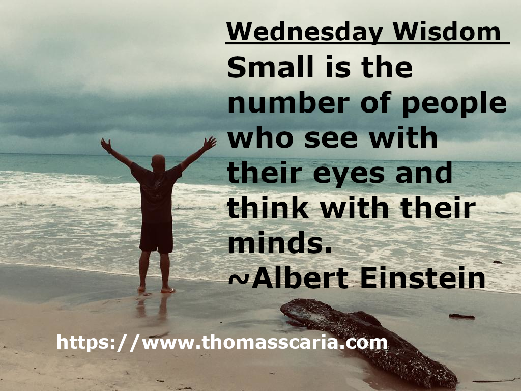 Seeing with one’s eyes and thinking with one’s mind | by Thomas Scaria ...