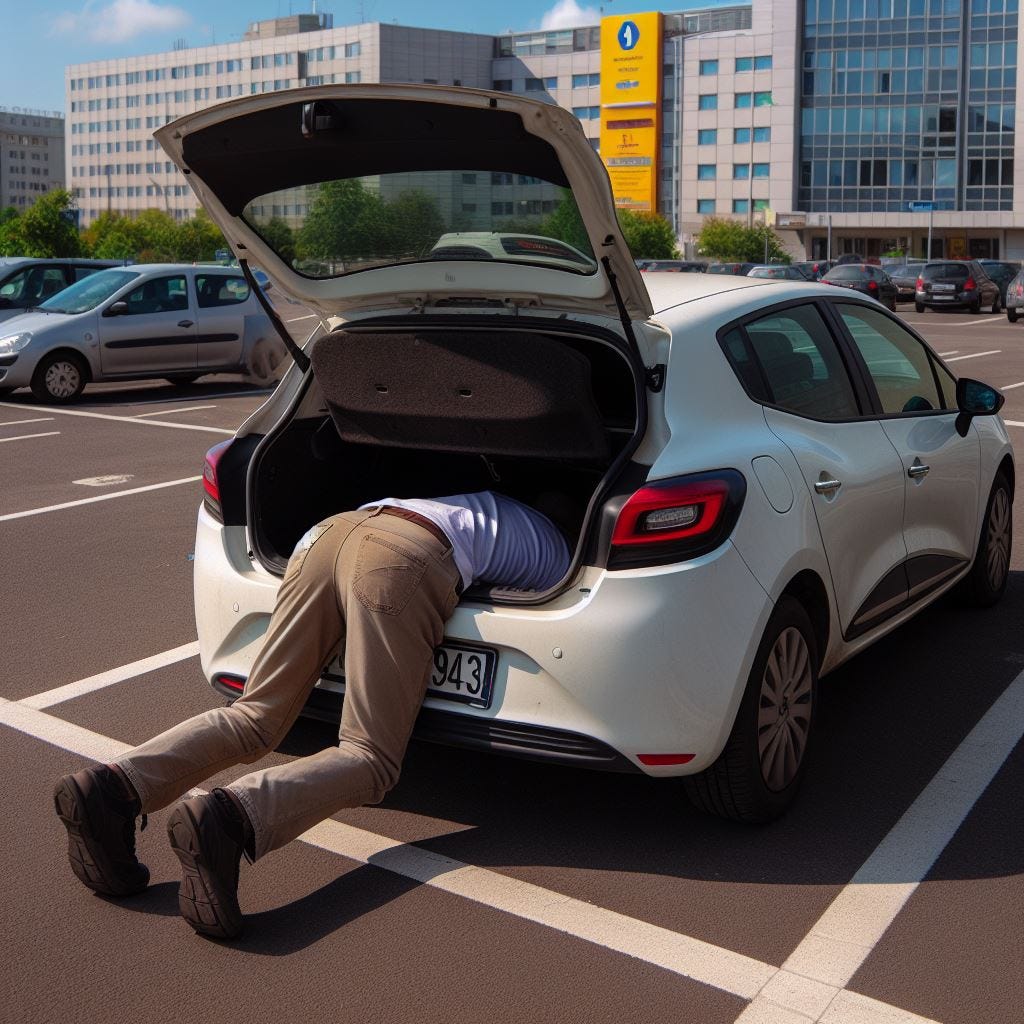 That time I loaded my boyfriend into the car boot | by Martyna Korzynek | Medium