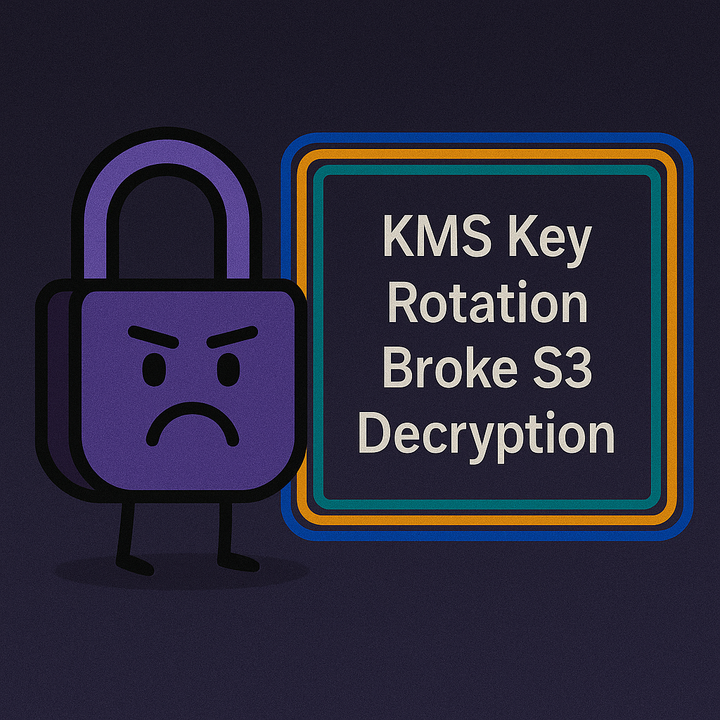 KMS Key Rotation Broke S3 Decryption — But Only for Old Files | by Sandesh | InfraDecodedOps ...