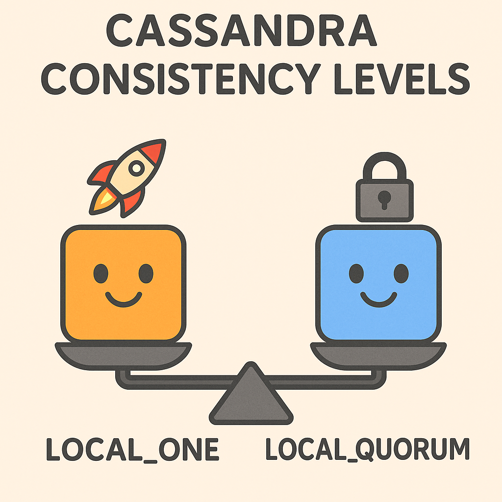 Cassandra Consistency Levels:. LOCAL_ONE vs LOCAL_QUORUM | by Özlem ...