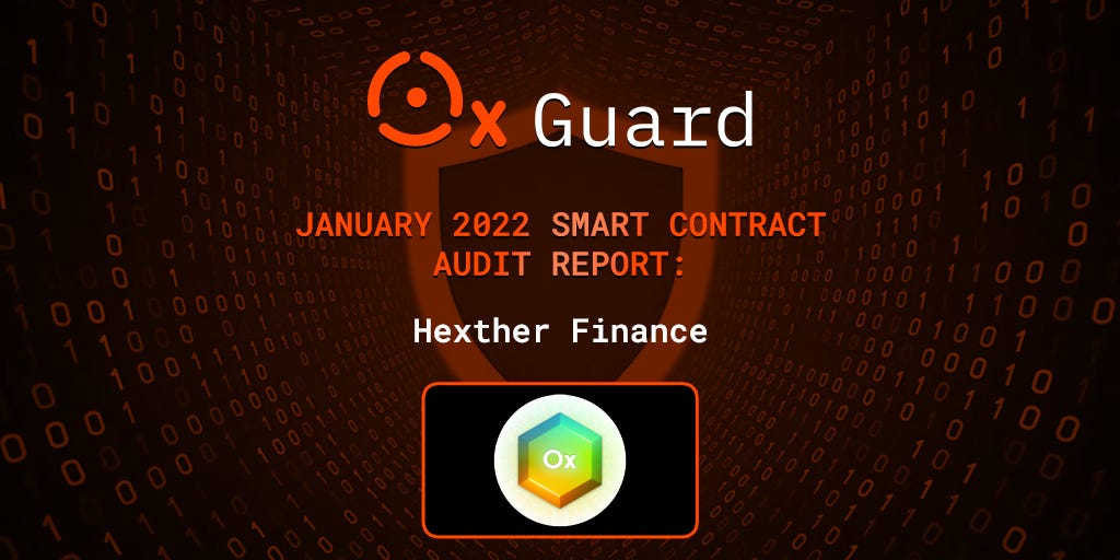 A new audit report by #0xGuard is available. 🟠Prepared for: @hexther ...