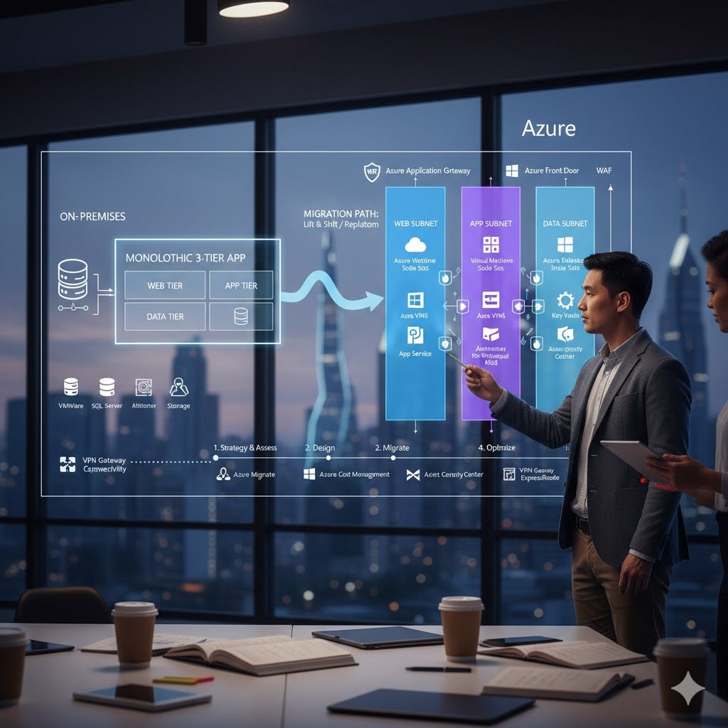 How Azure Architect Design, Plan & Migrate 3 tier Monolithic ...