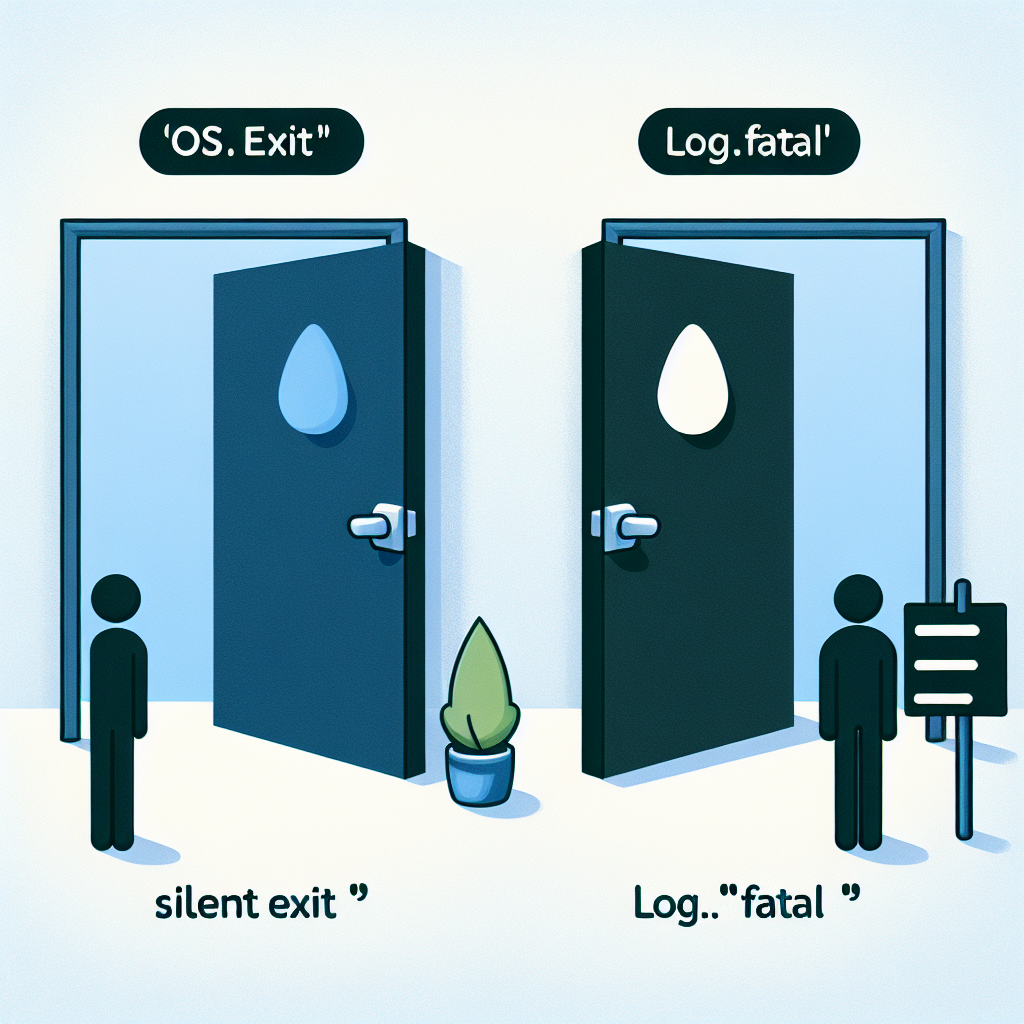 Making Sense of Exiting Programs in Go: os.Exit() vs. log.Fatal() | by ...