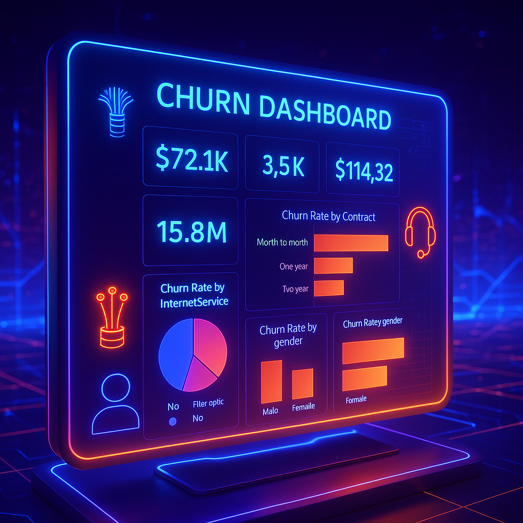Reducing Telecom Customer Churn: A Deep Dive with Power BI | by Akpan Daniel | May, 2025 | Medium
