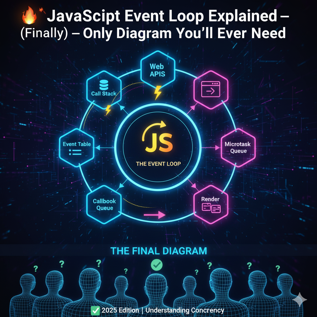 🔥 JavaScript Event Loop Explained (Finally) — The Only Diagram You’ll Ever Need | by Lakshika ...